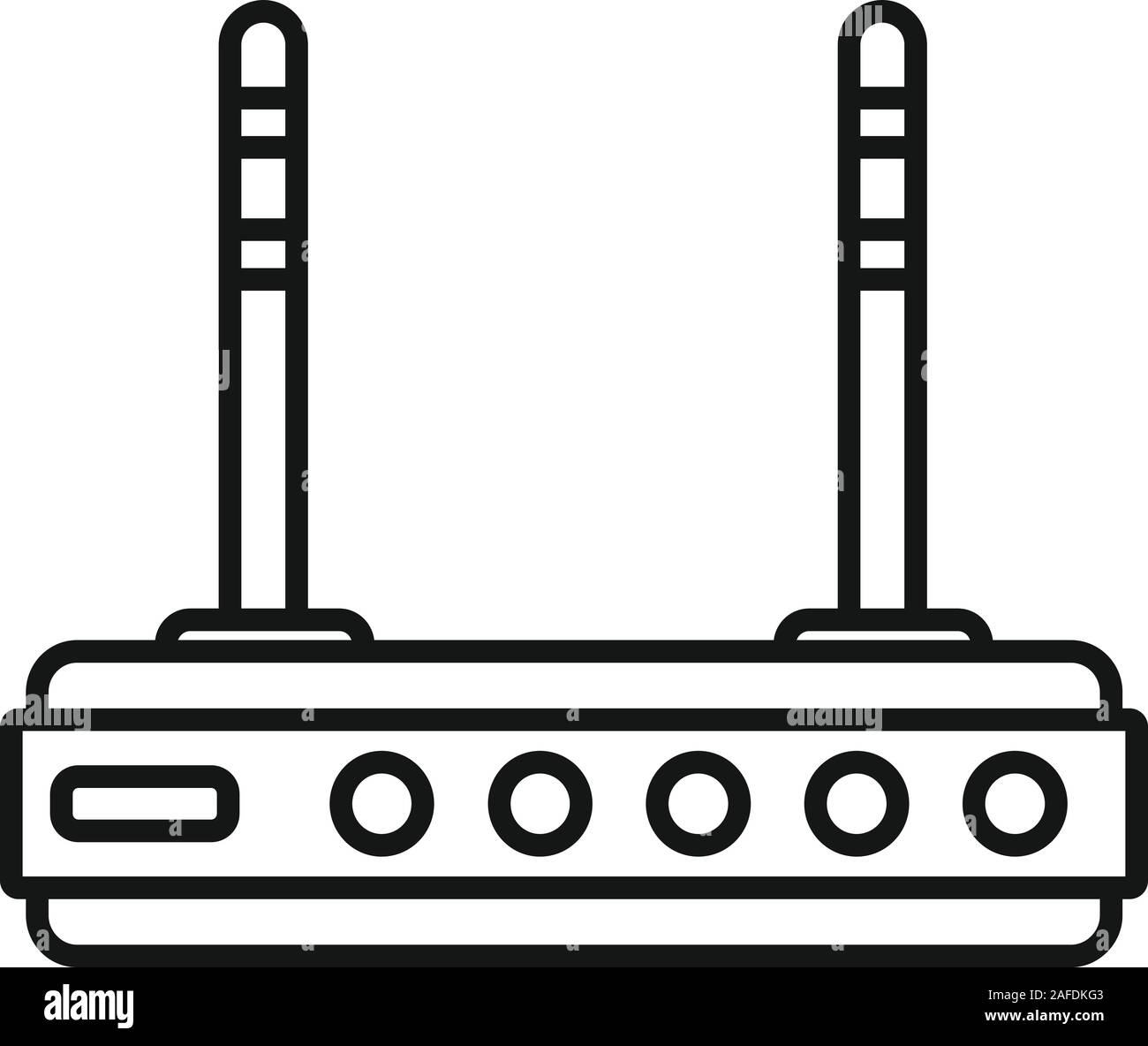 Wifi router icon. Outline wifi router vector icon for web design ...