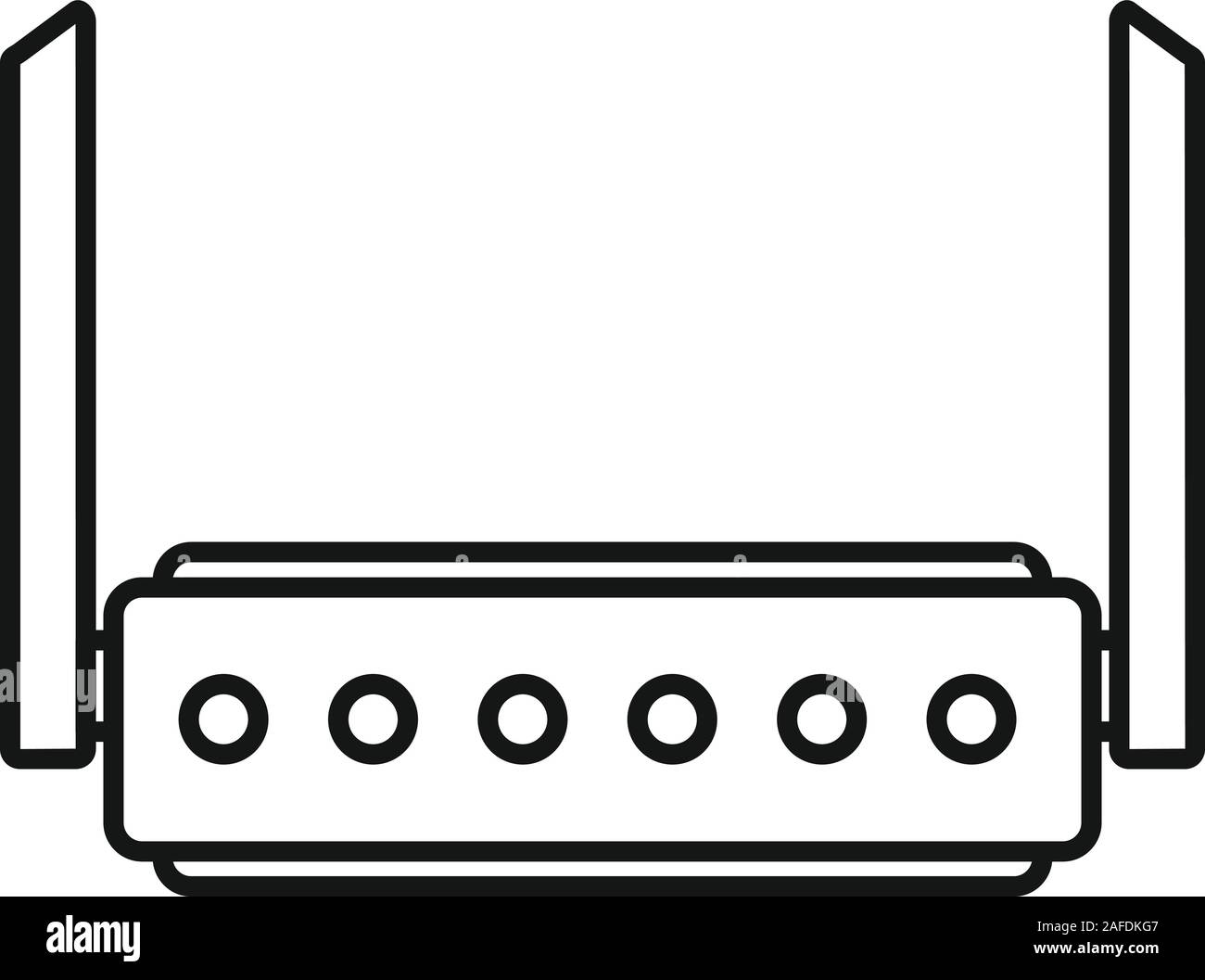 Broadband router icon. Outline broadband router vector icon for web ...