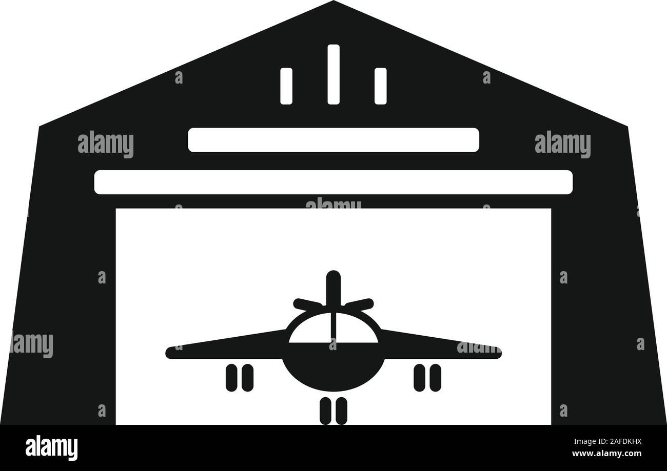 Hangar shed icon. Simple illustration of hangar shed vector icon for ...