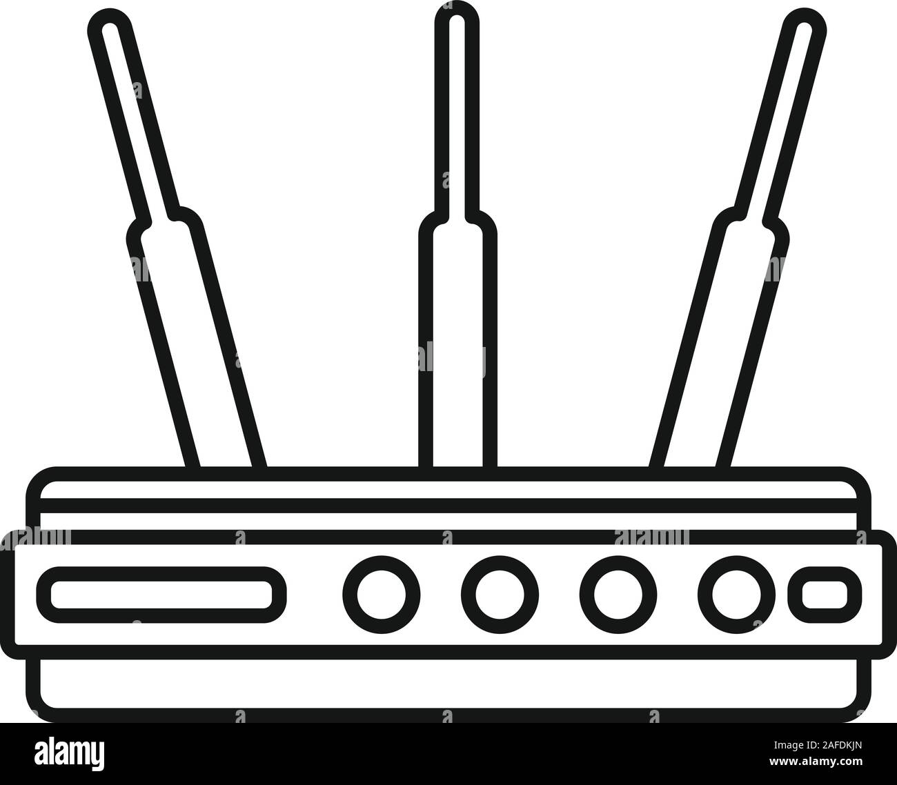 Network router icon. Outline network router vector icon for web design ...
