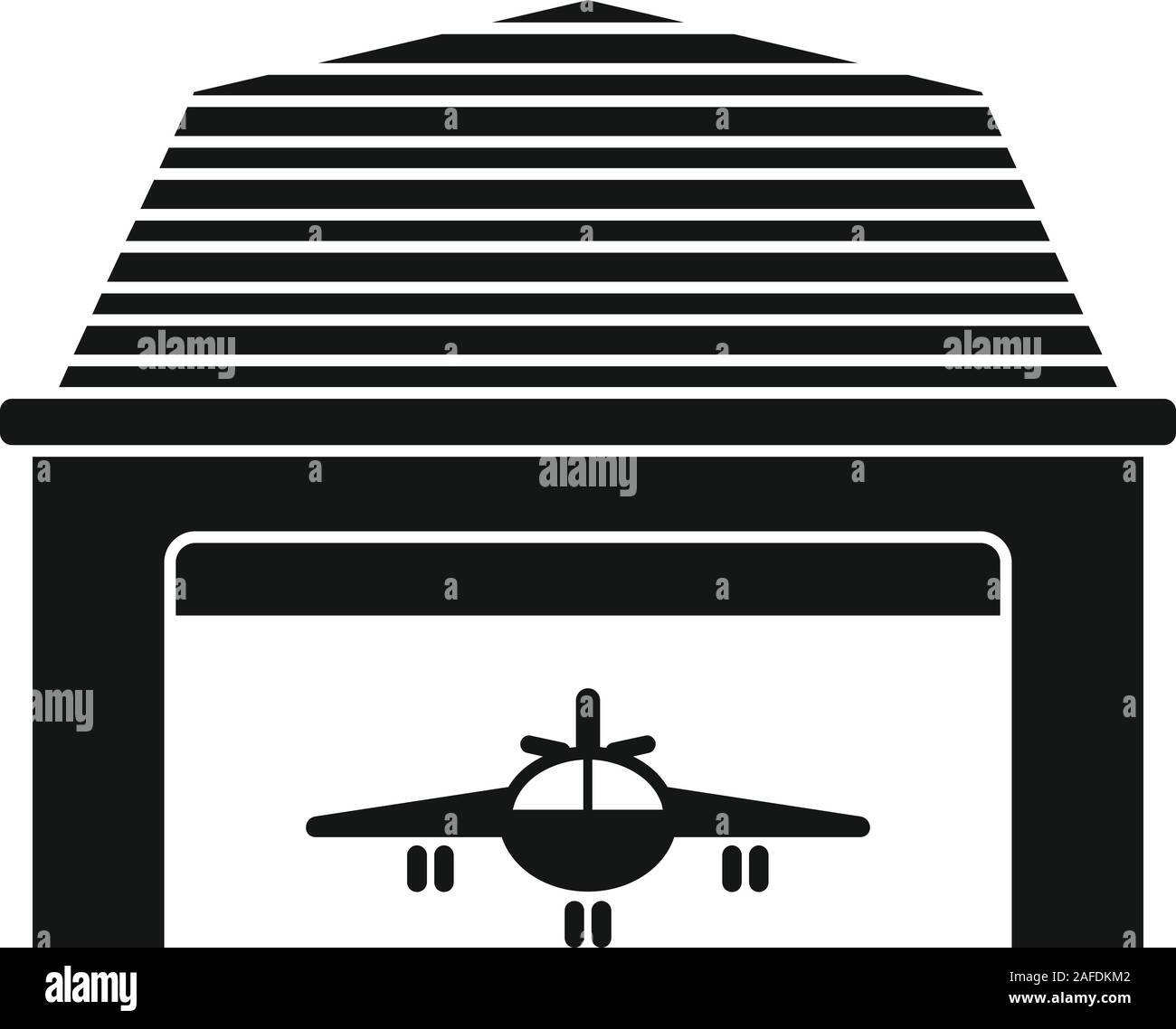 Hangar icon. Simple illustration of hangar vector icon for web design ...