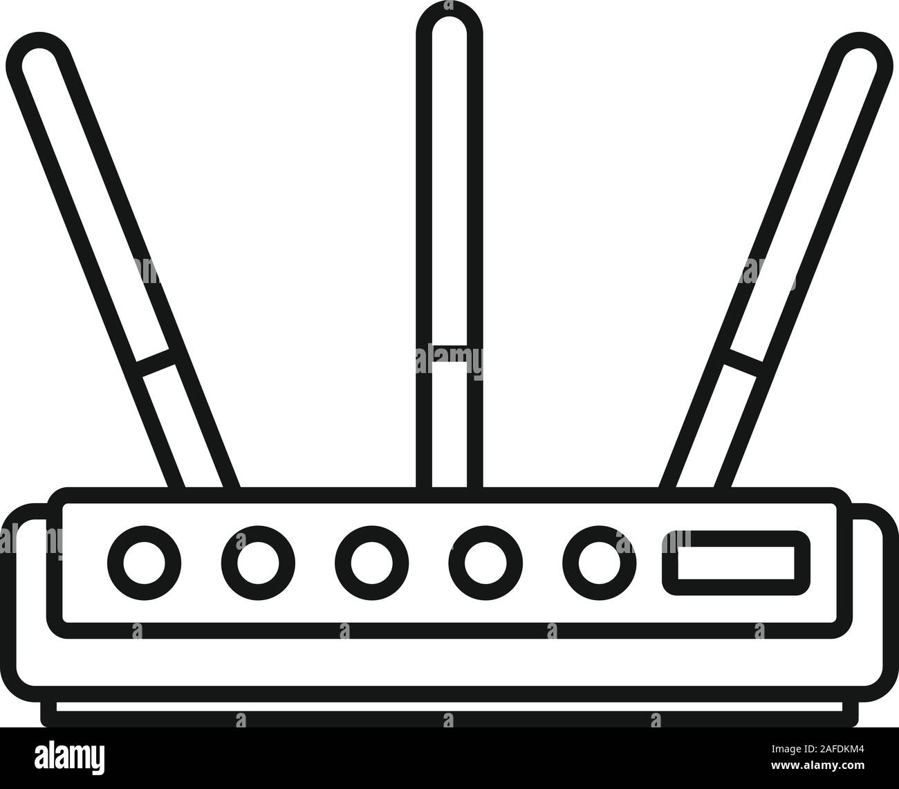 Internet router icon. Outline internet router vector icon for web ...