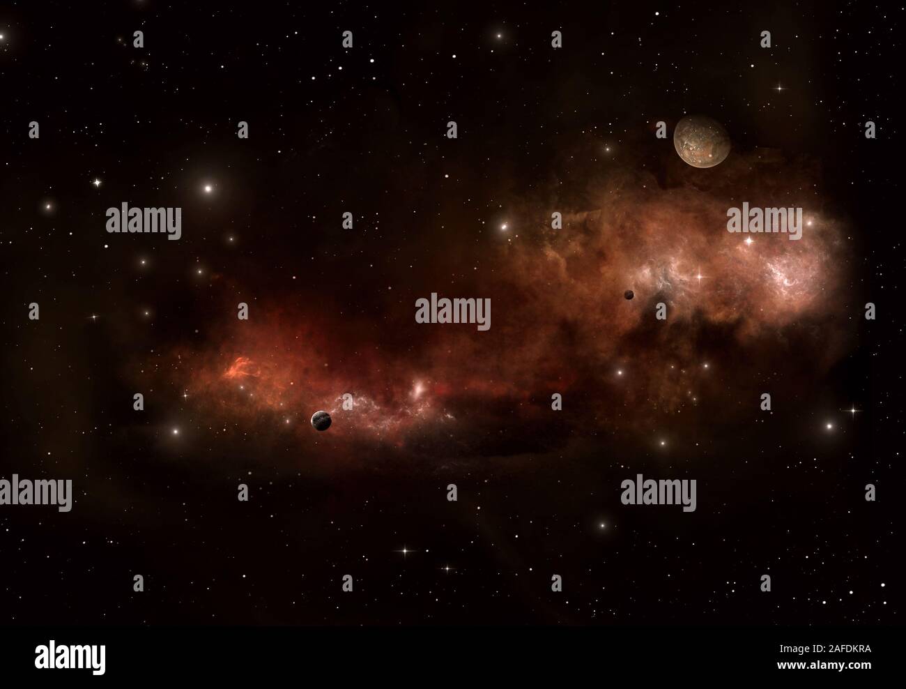 3d illustration. imaginary space dust and gas formation Stock Photo - Alamy