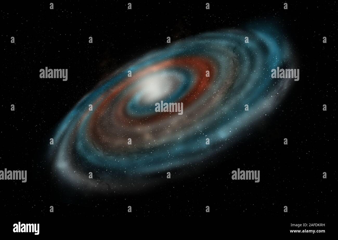 3d illustration. imaginary deep space galaxy formation Stock Photo - Alamy