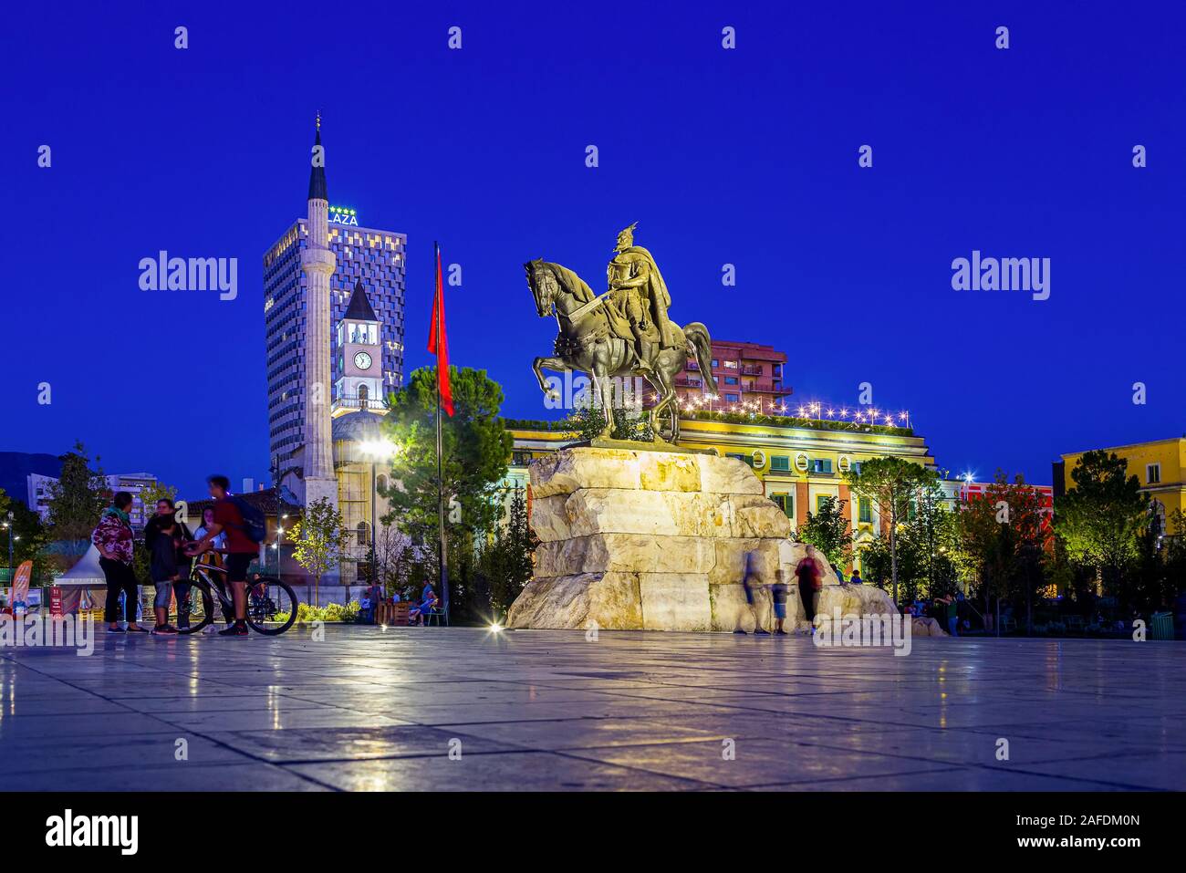 Clock tower of tirana hi-res stock photography and images - Alamy