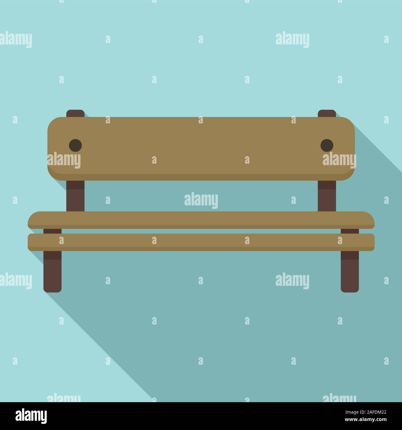 Seat bench icon. Flat illustration of seat bench vector icon for web ...