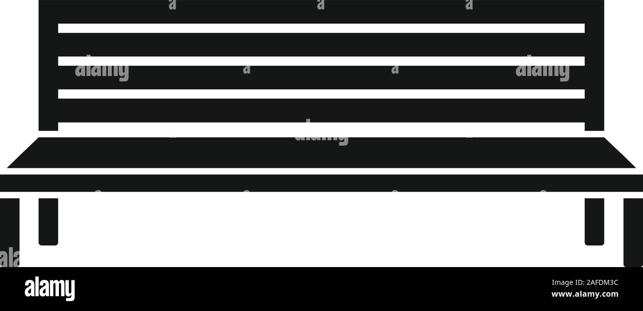 City bench icon. Simple illustration of city bench vector icon for web ...