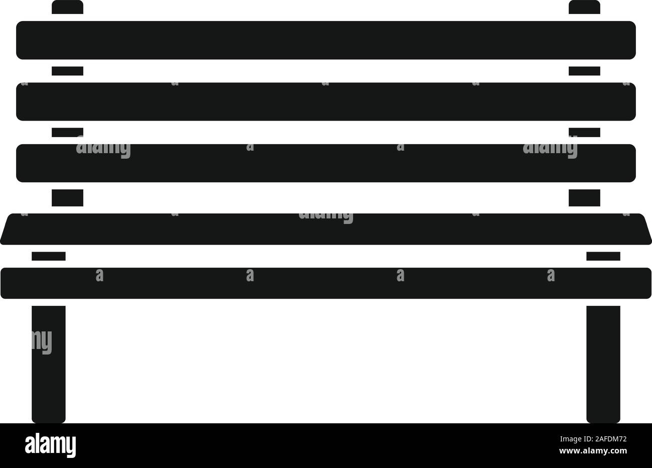 Wood bench icon. Simple illustration of wood bench vector icon for web ...