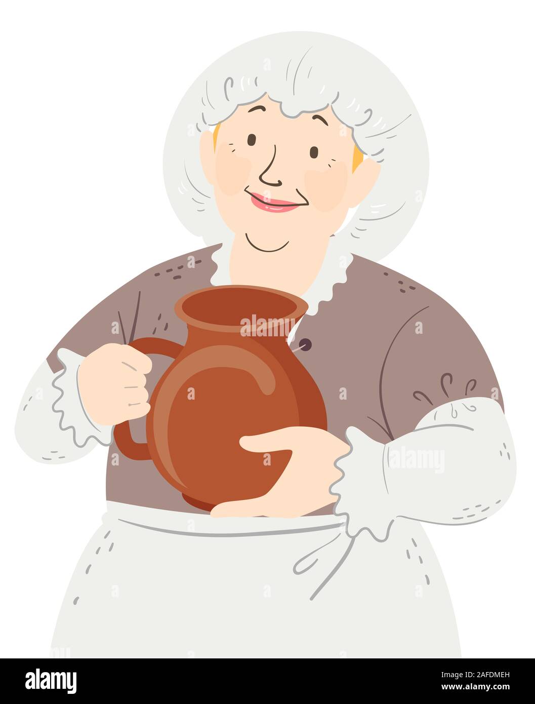 Female medieval servant isolated hi-res stock photography and images ...