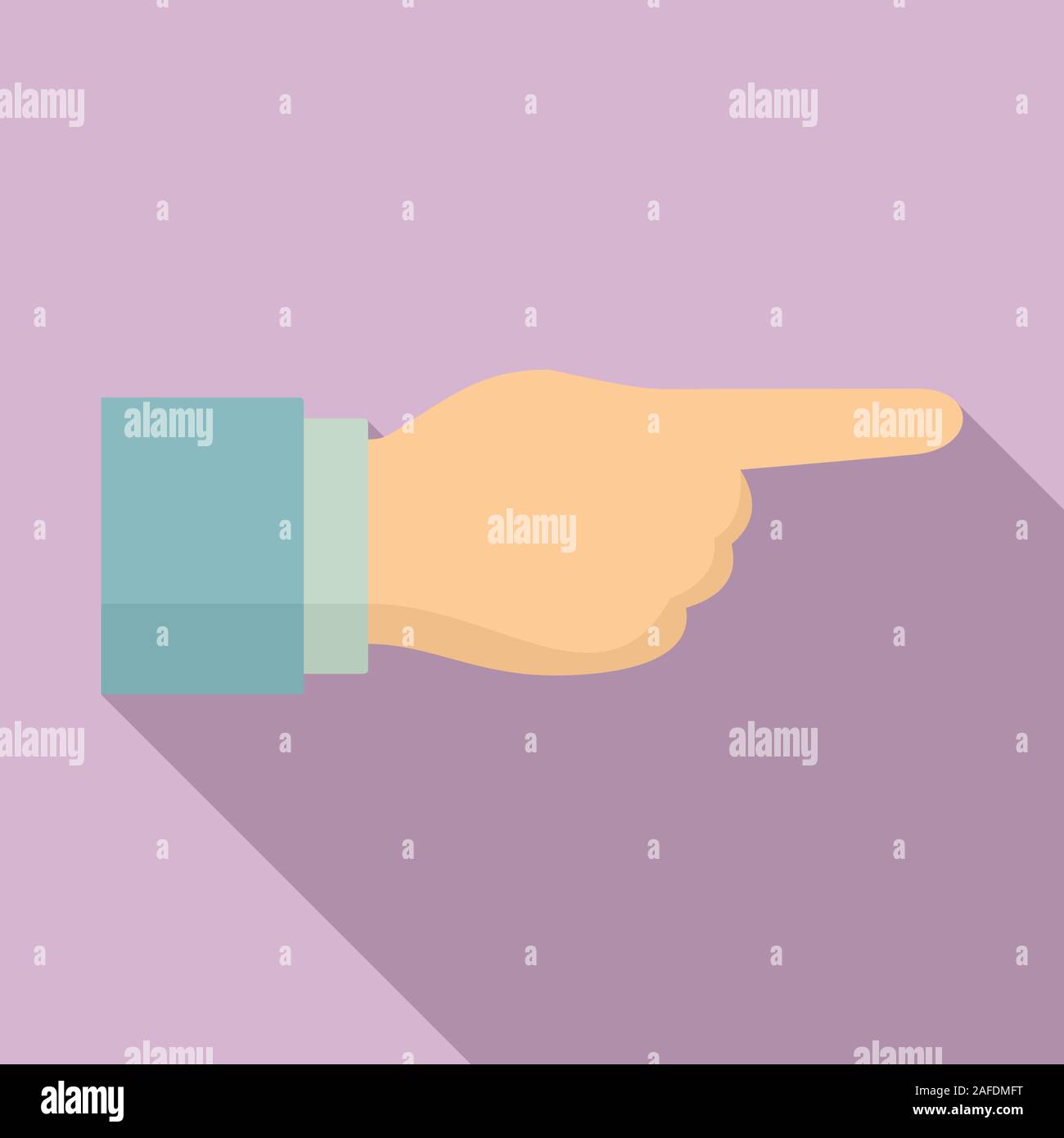 Finger shows icon. Flat illustration of finger shows vector icon for ...