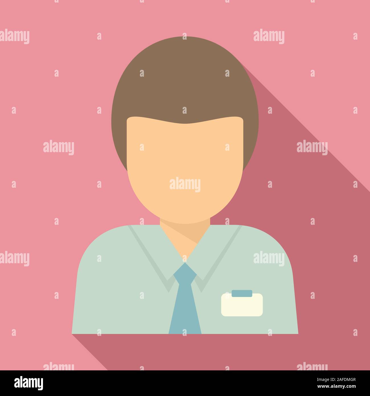 Office manager icon. Flat illustration of office manager vector icon ...