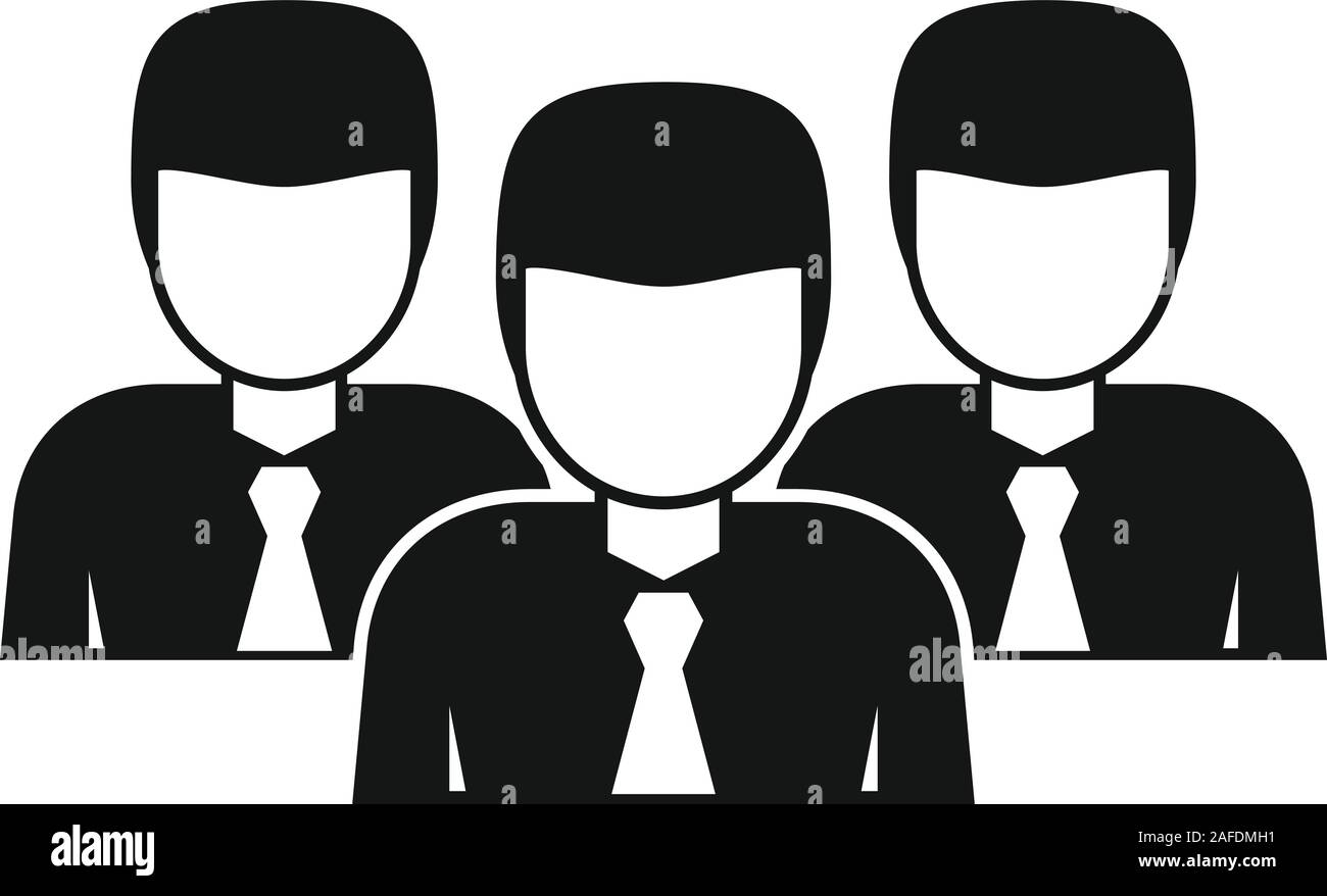 Company teamwork icon. Simple illustration of company teamwork vector ...