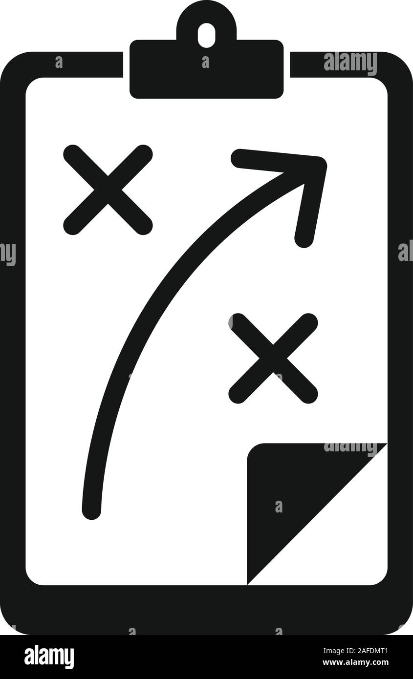 Manager plan action icon. Simple illustration of manager plan action ...