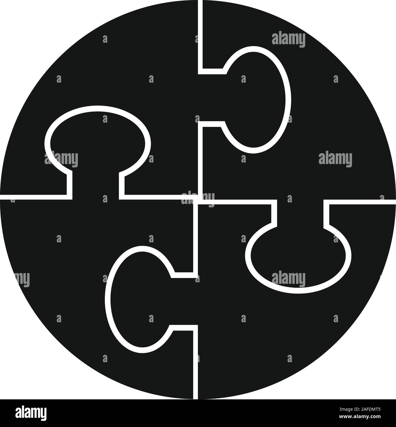 Puzzle skills icon. Simple illustration of puzzle skills vector icon ...