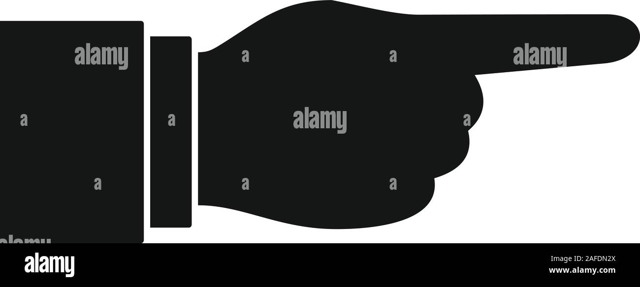 Finger shows icon. Simple illustration of finger shows vector icon for ...