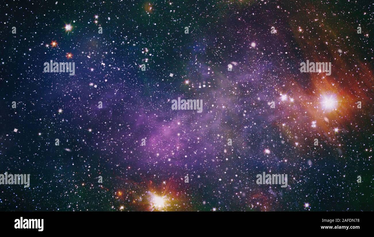 Galaxy creative background. Starfield stardust and nebula space ...
