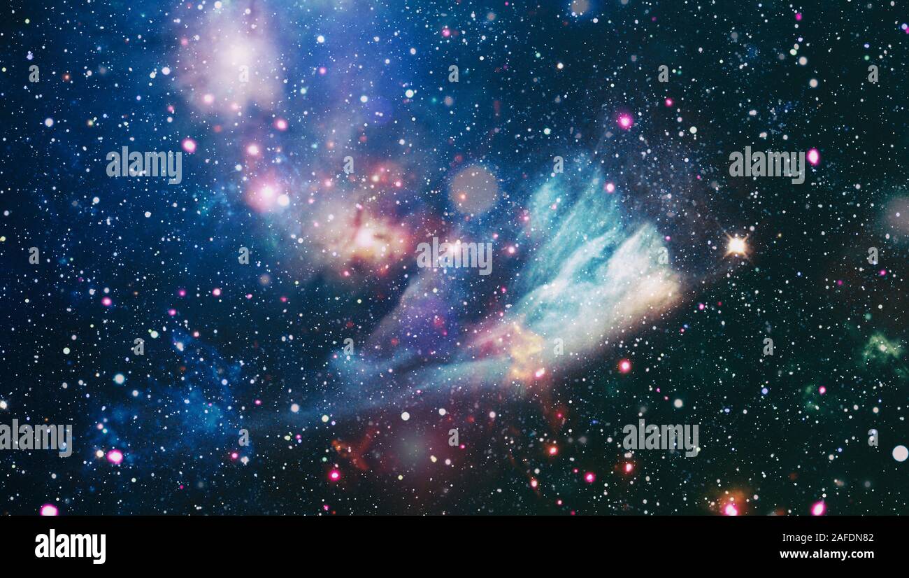 Galaxy creative background. Starfield stardust and nebula space ...