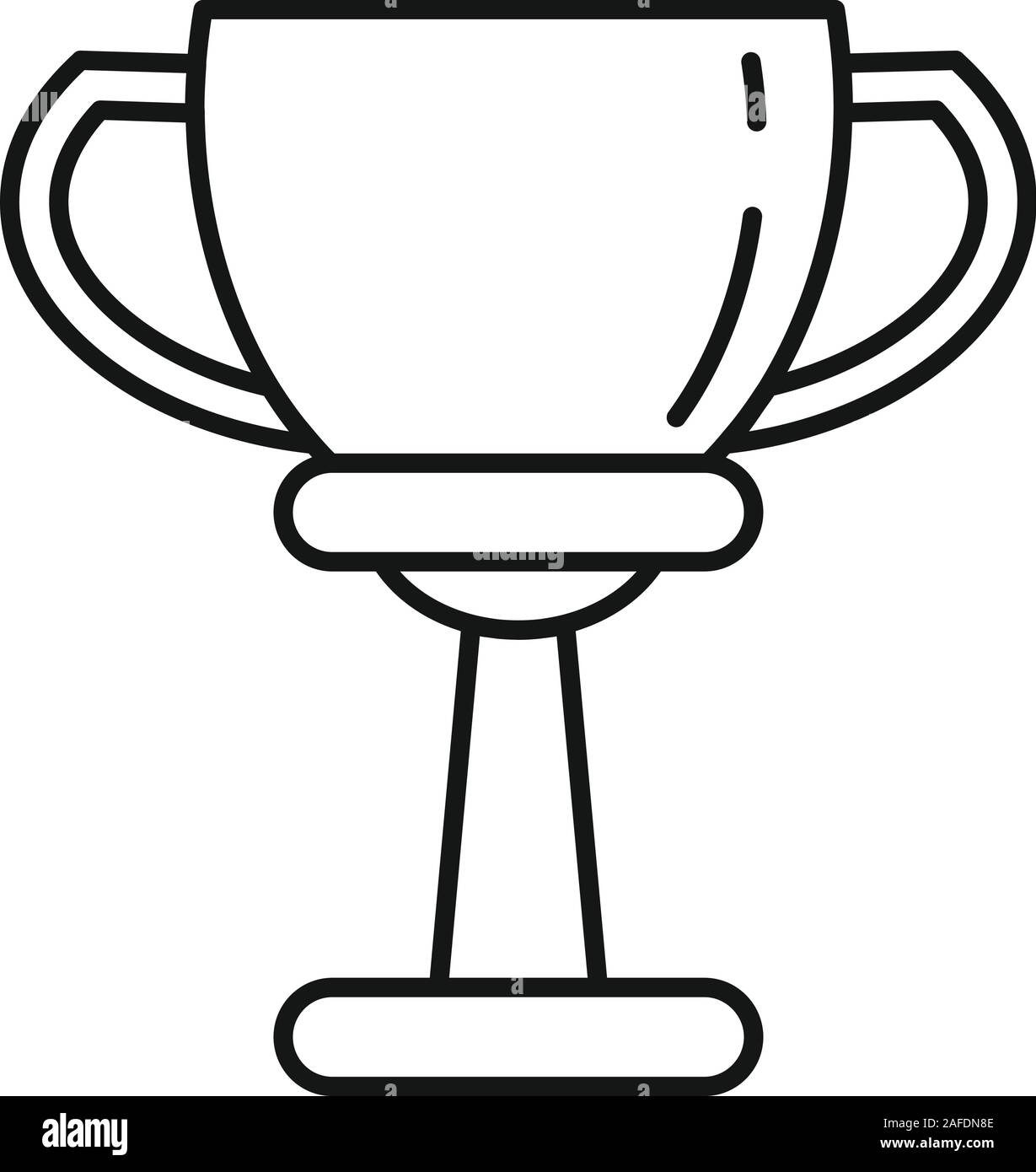 Gold manager cup icon. Outline gold manager cup vector icon for web ...