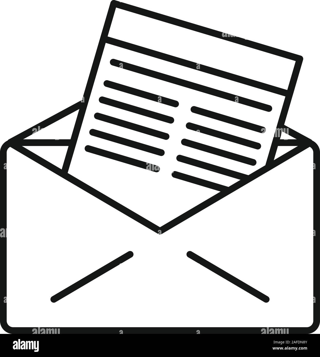 Mail invitation icon. Outline mail invitation vector icon for web ...