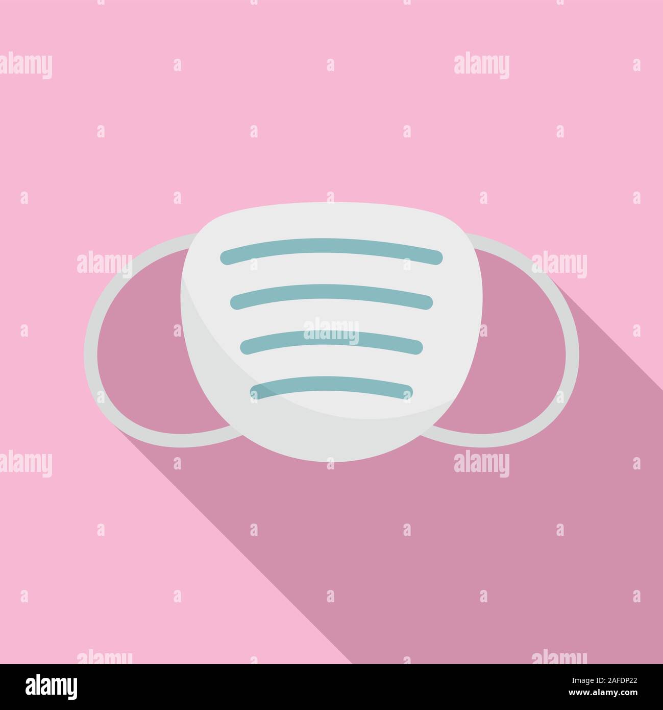 Sterile mask icon. Flat illustration of sterile mask vector icon for ...