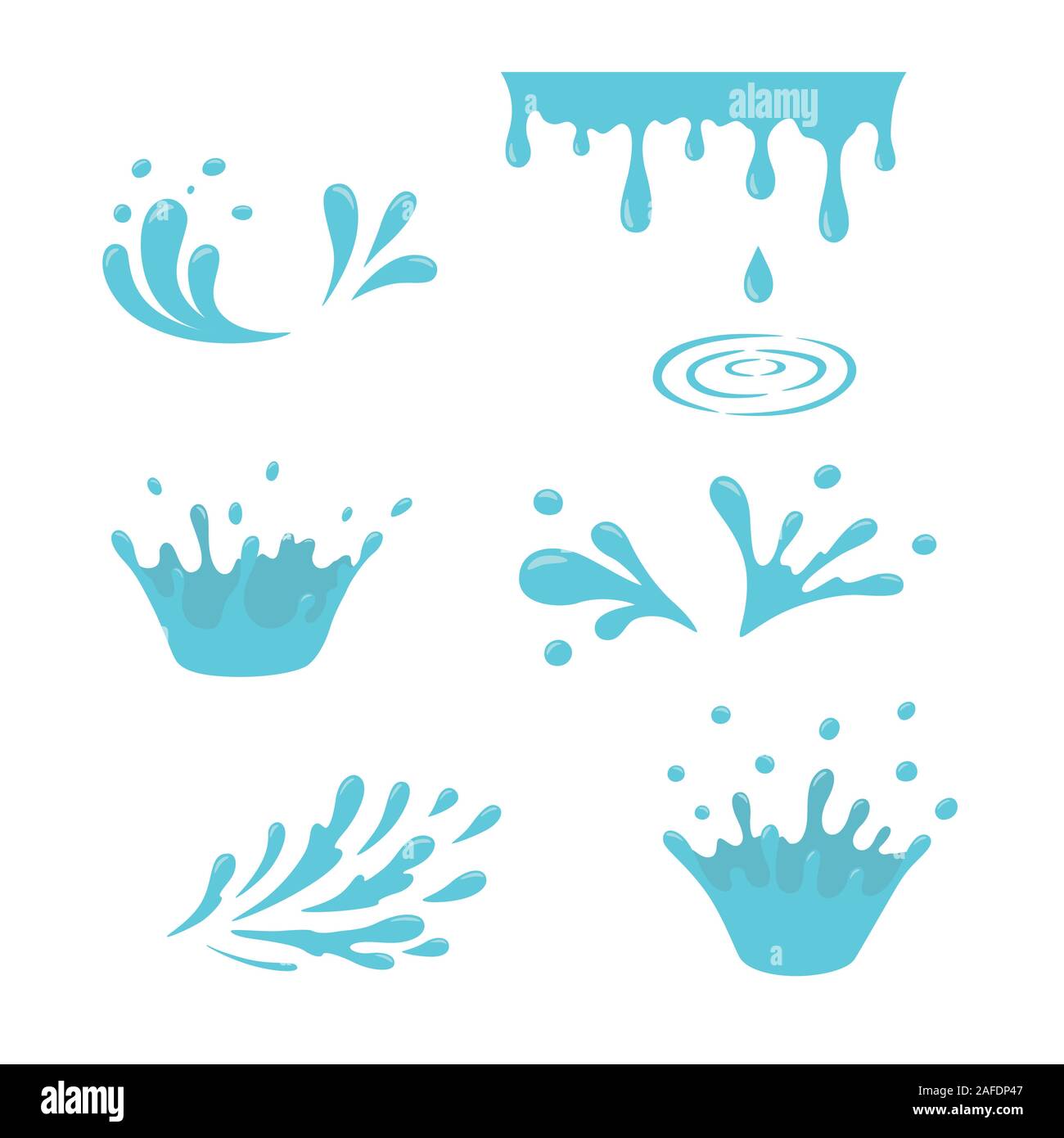 Puddle spray Stock Vector Images - Alamy