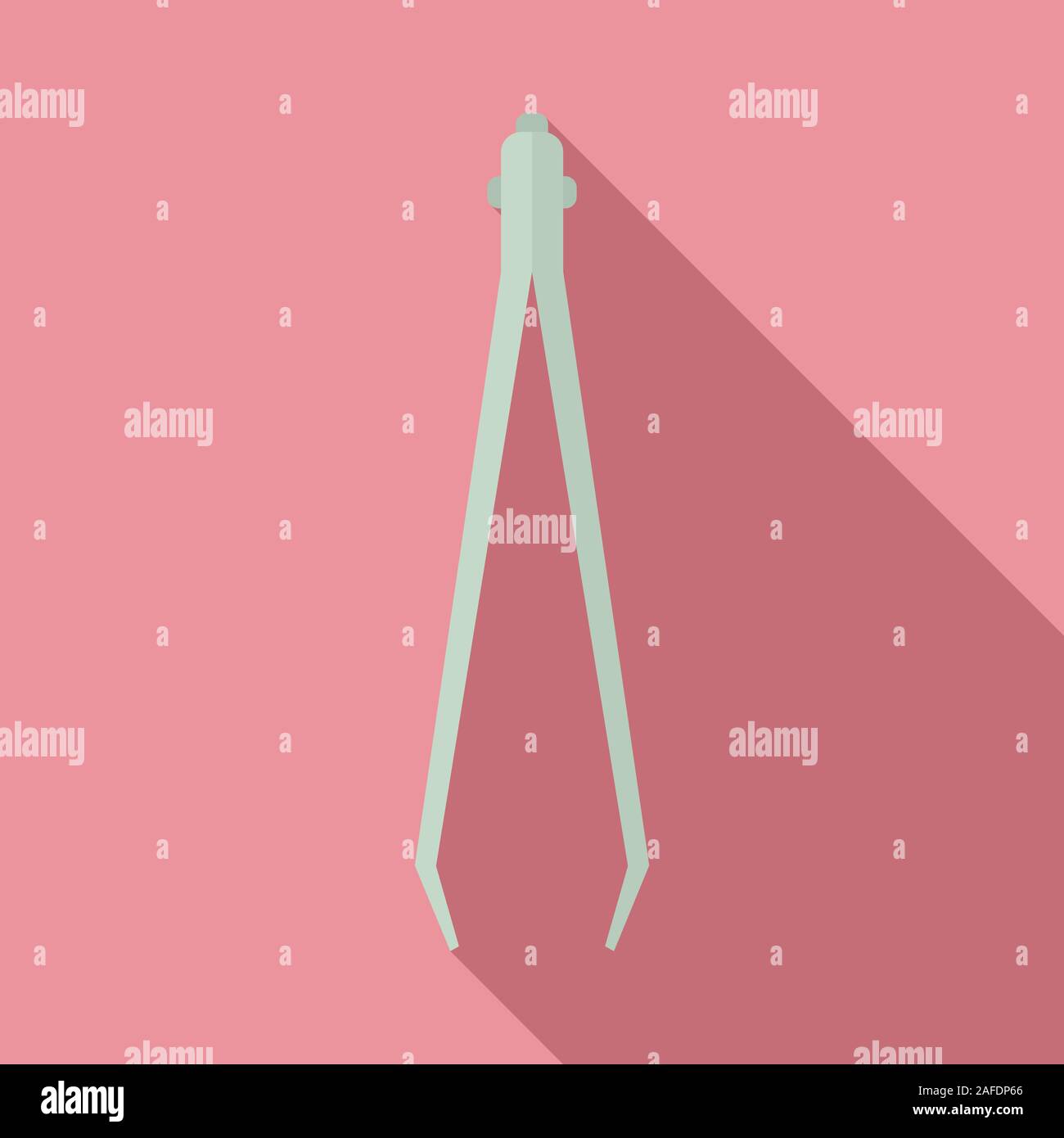 Medical forceps icon. Flat illustration of medical forceps vector icon ...