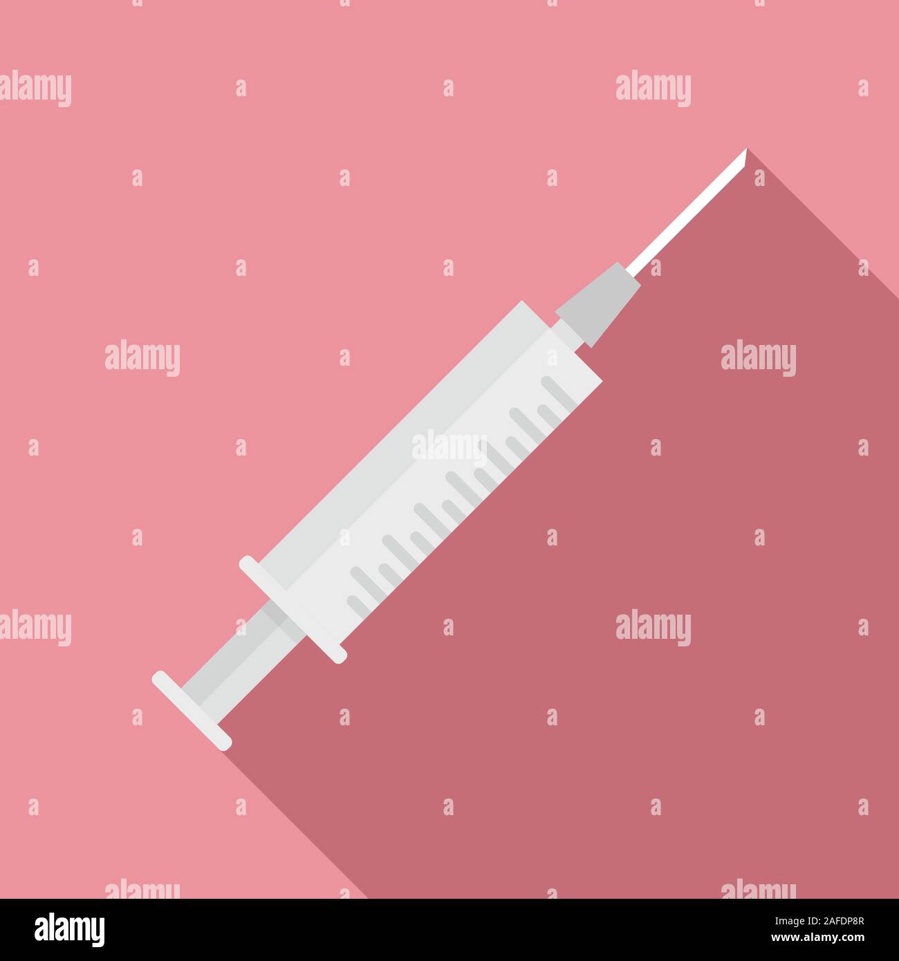 Syringe icon. Flat illustration of syringe vector icon for web design ...