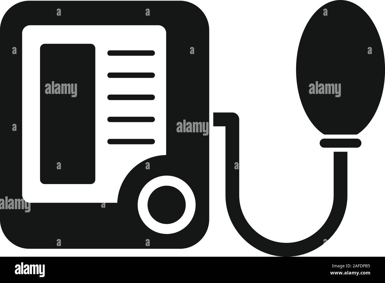 Pulse measurement device icon. Simple illustration of pulse measurement ...