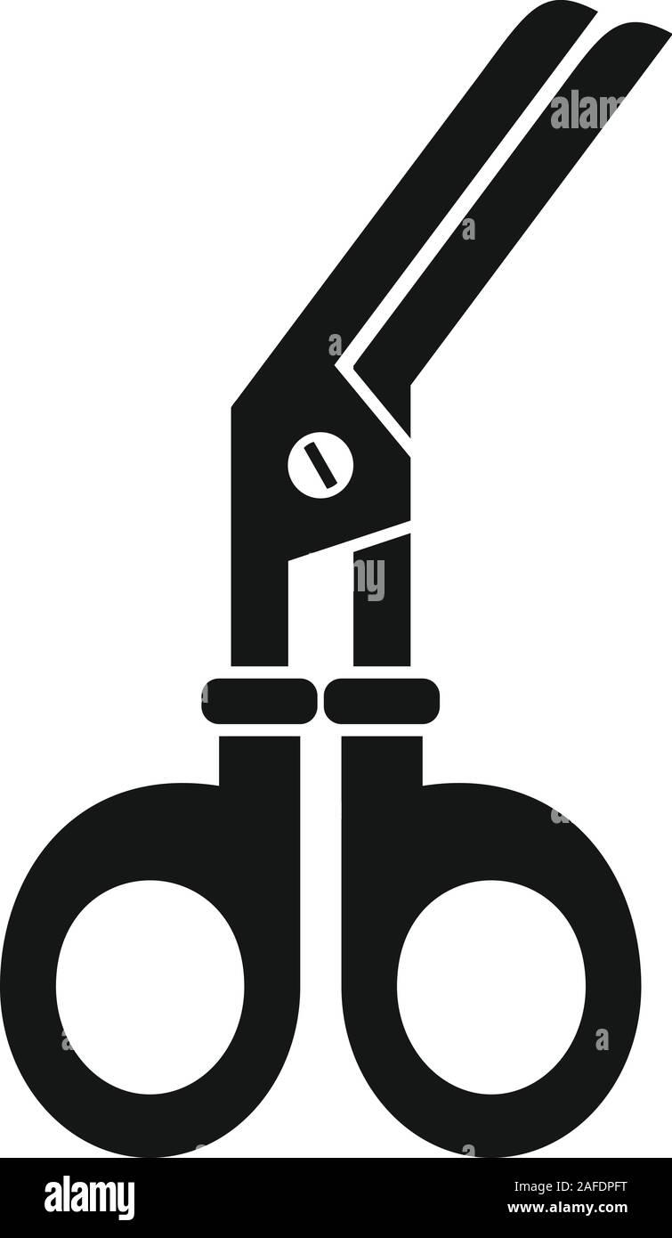 Medical scissors icon. Simple illustration of medical scissors vector ...