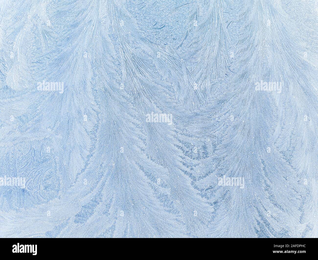 Close up of frost patterns on a window screen Stock Photo - Alamy