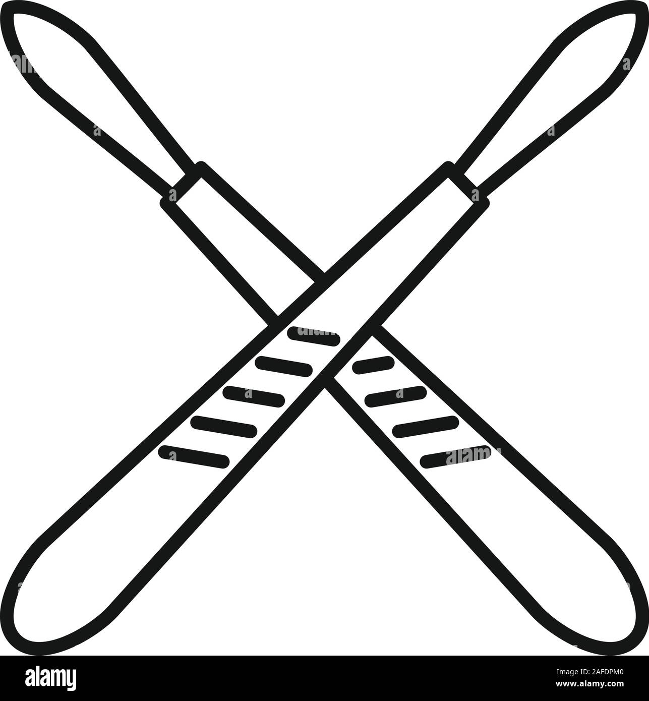 Crossed Skis Clipart