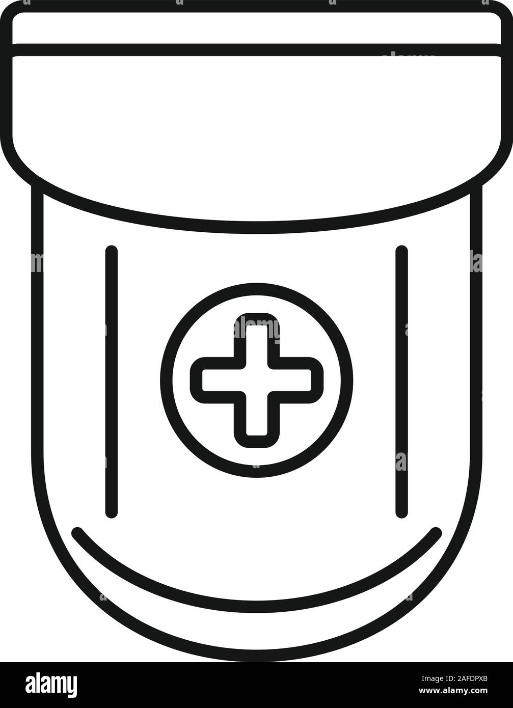 Medical pocket icon. Outline medical pocket vector icon for web design ...