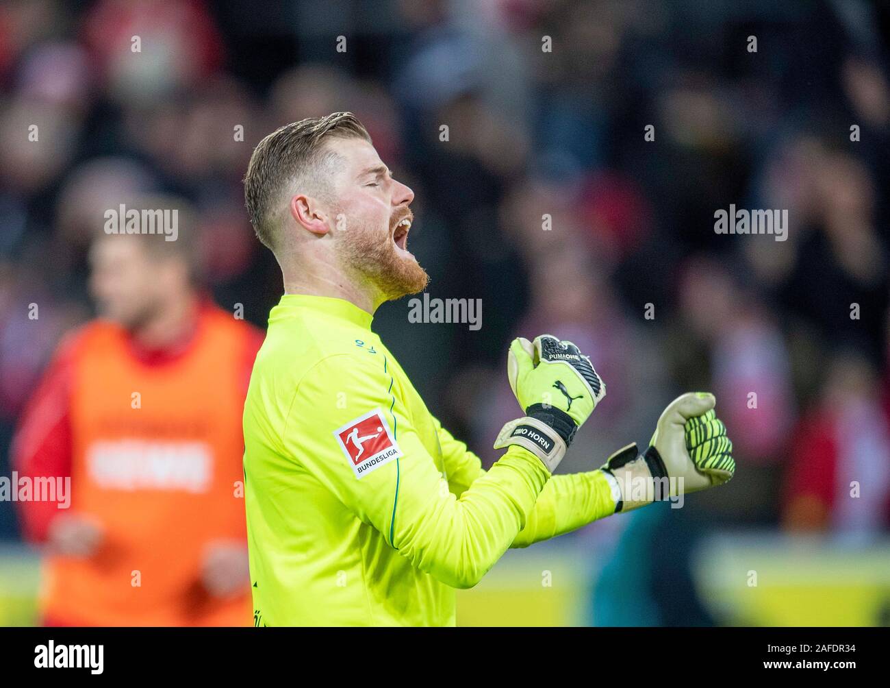 Jubilation goalwart Timo HORN (K), Soccer 1.Bundesliga, 15.matchday, FC ...