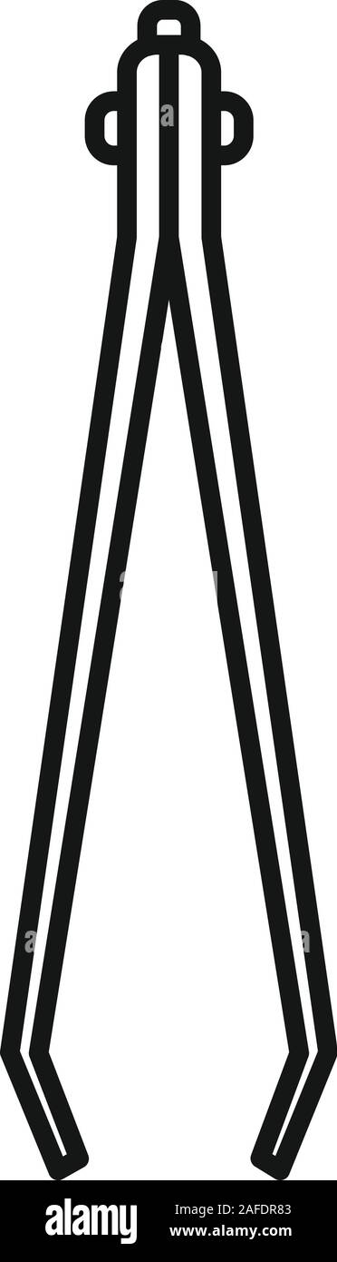 Medical forceps icon. Outline medical forceps vector icon for web ...