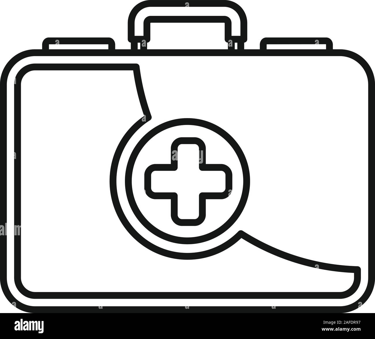 First aid kit icon. Outline first aid kit vector icon for web design ...