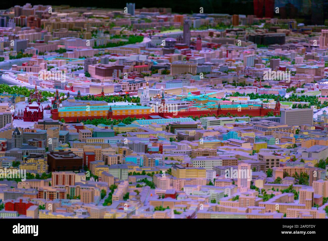 Tbilisi, Georgia - JULY 2019: VDNKh, Moscow City scale model Kremlin ...