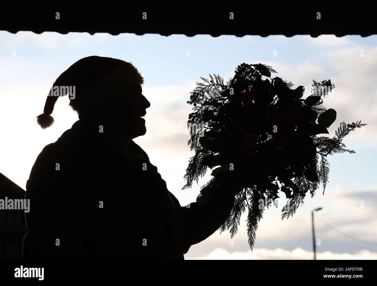 Bryce Graham makes Christmas wreaths at The Smiddy at Blair Drummond ...