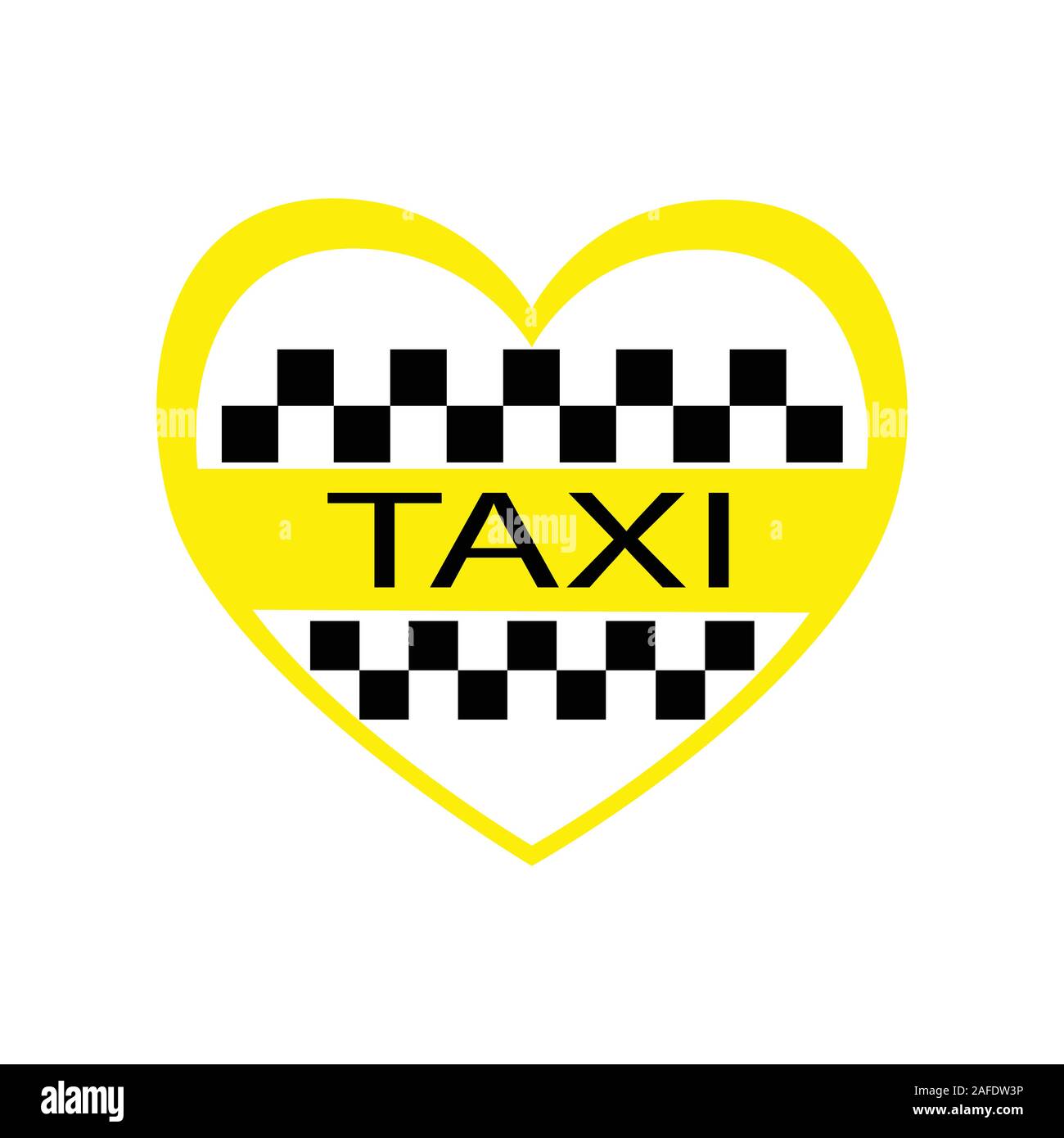 Yellow taxi button Stock Vector Images - Alamy