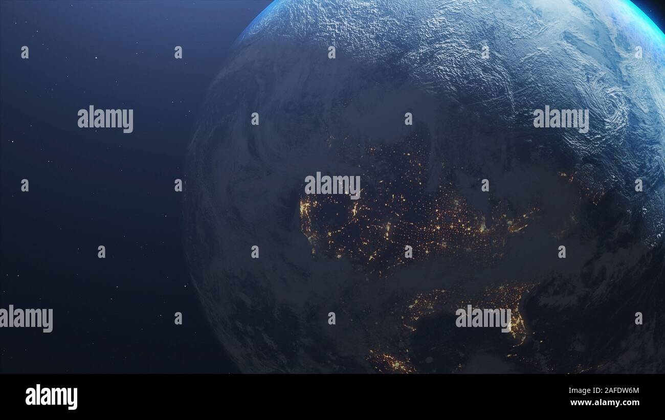 Earth in galaxy. Elements of this image furnished by NASA. 3d ...