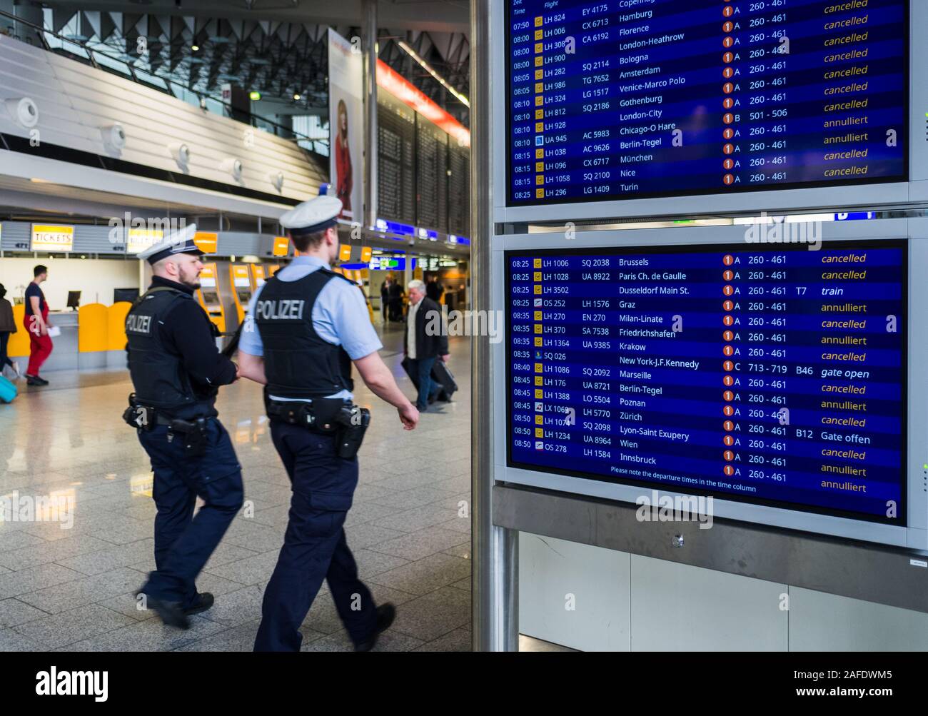 Frankfurt am Main, Hessen, Germany November 29, 2016: German Police ...