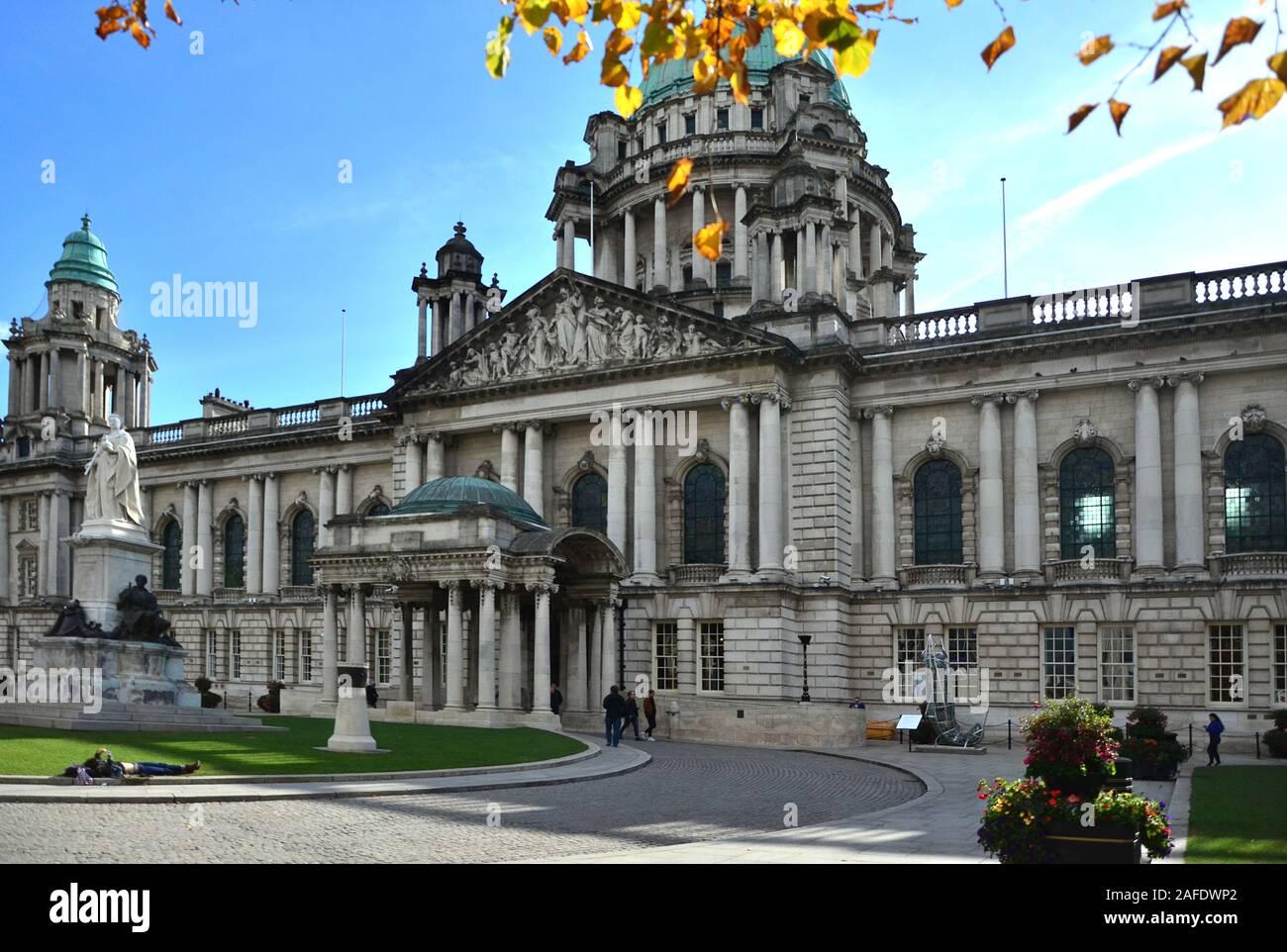 Belfast skyline victoria square hi-res stock photography and images - Alamy