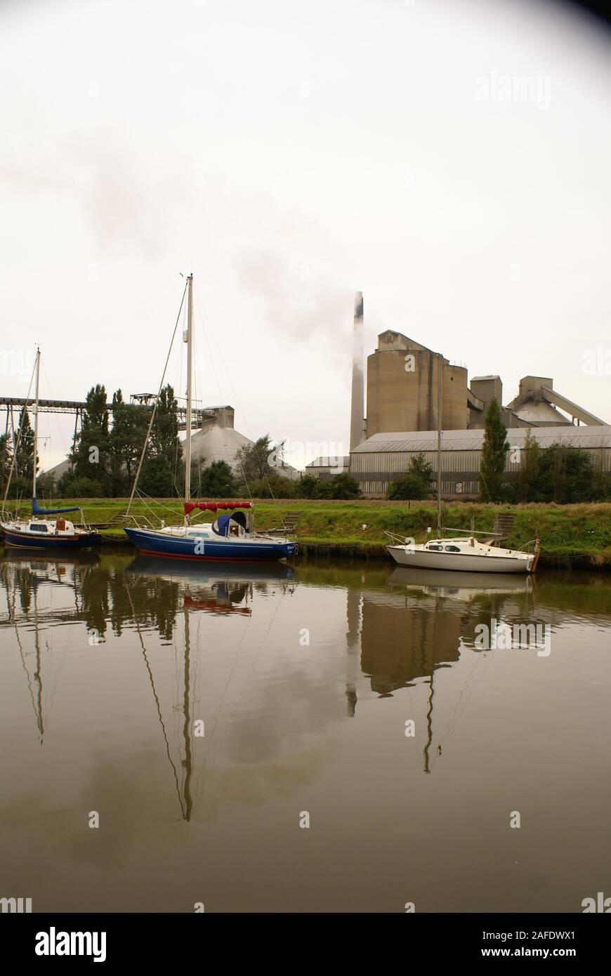 pleasure boats on the River Ancholme, Lincolnshire Stock Photo - Alamy