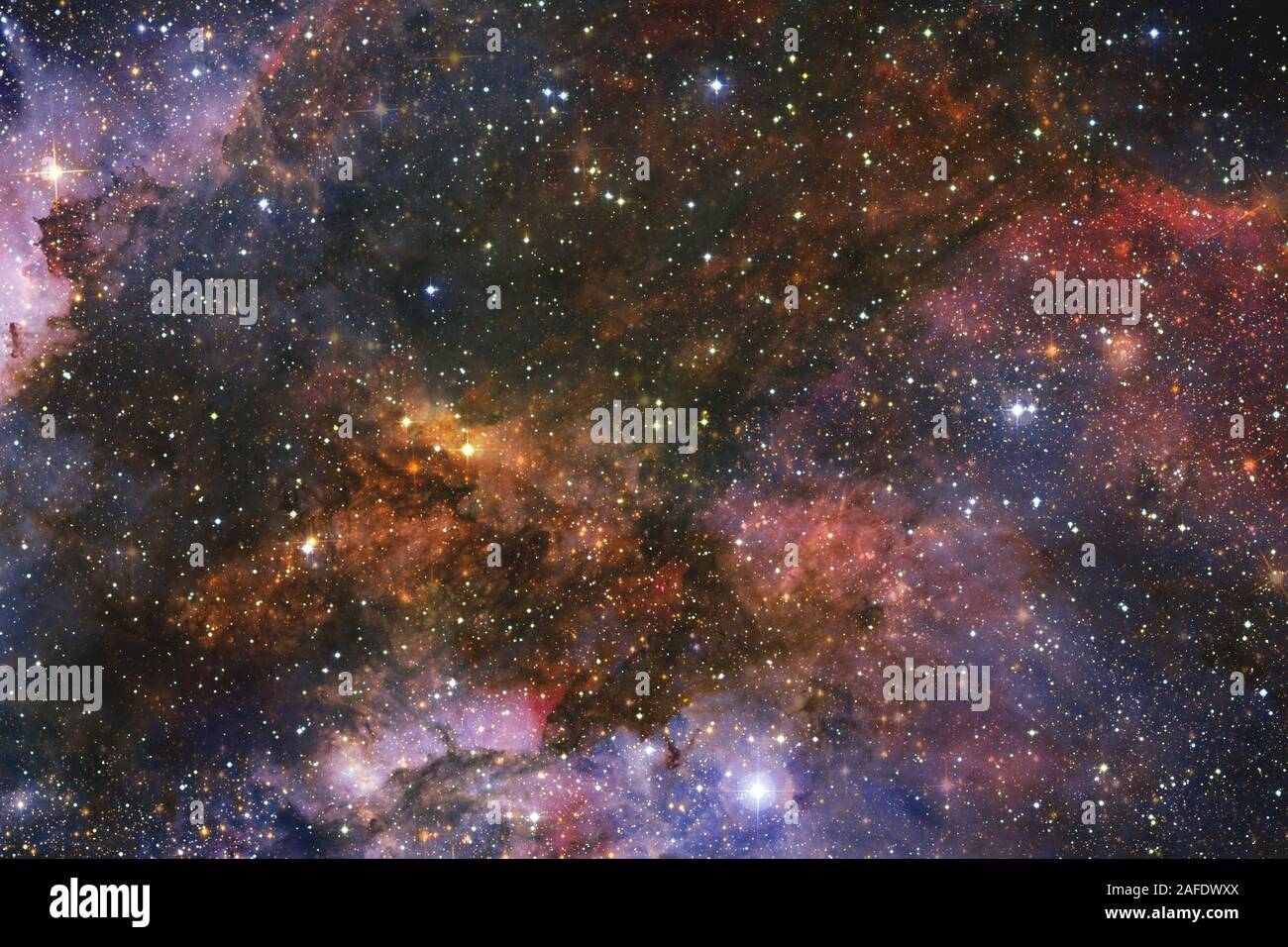 Infinite space with nebulae and stars. Elements of this image furnished ...
