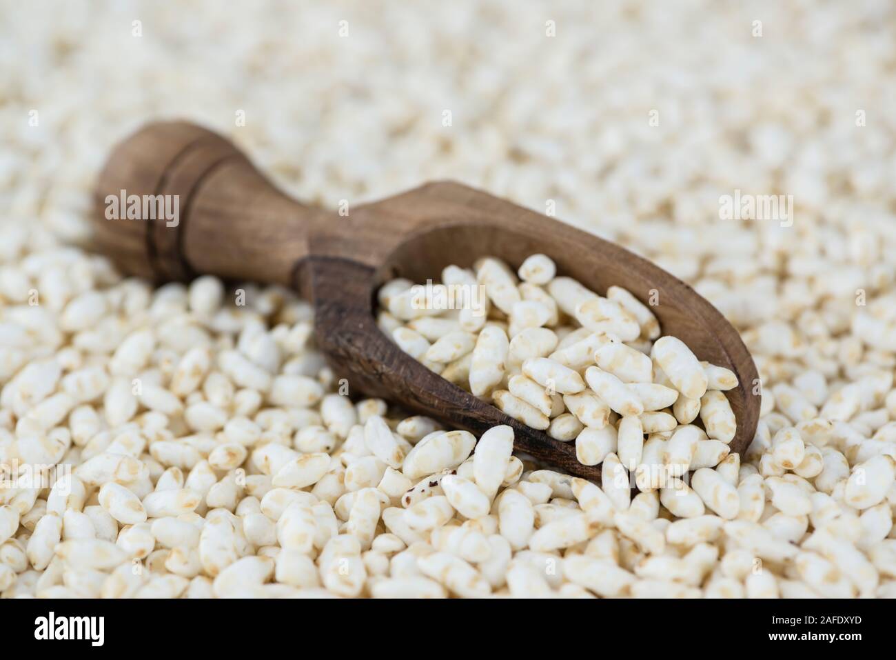 Puffed Rice for use as background image or as texture (close-up shot ...