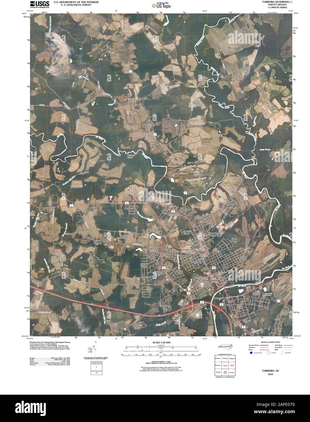 Map of tarboro hi-res stock photography and images - Alamy