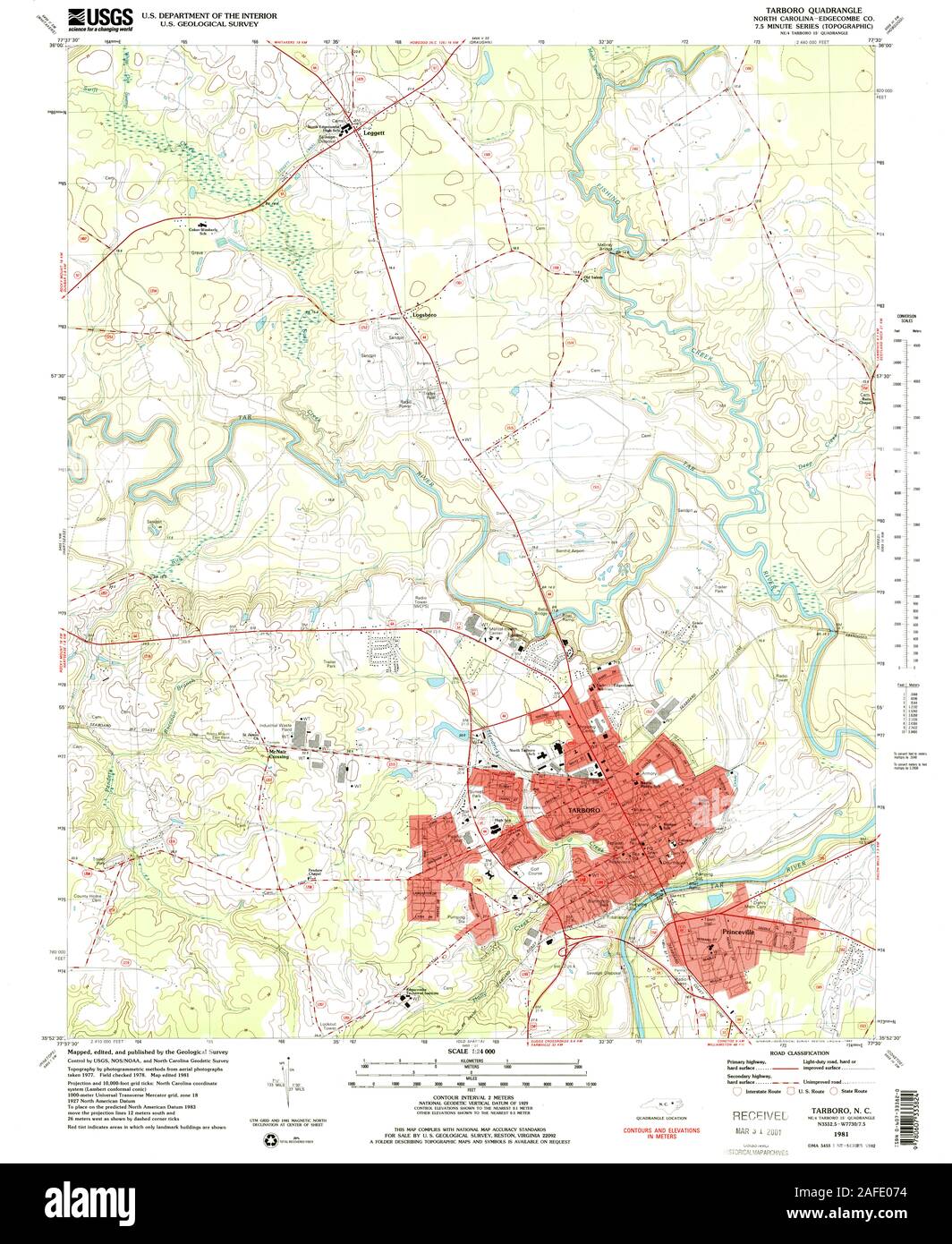 Map of tarboro hi-res stock photography and images - Alamy