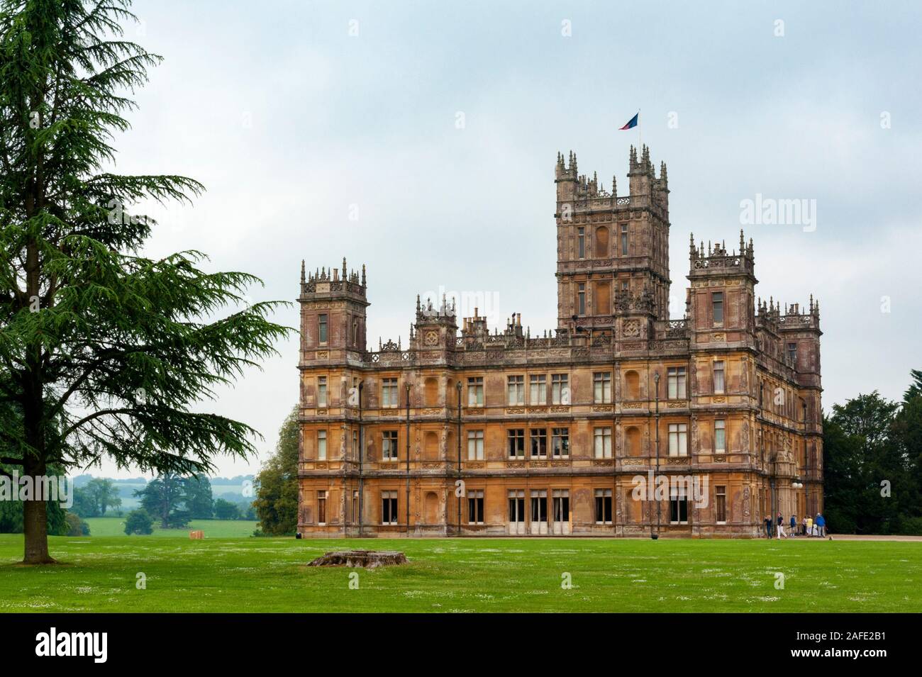 NEWBURY, HAMPSHIRE - Highclere Castle, a Jacobethan style country house ...