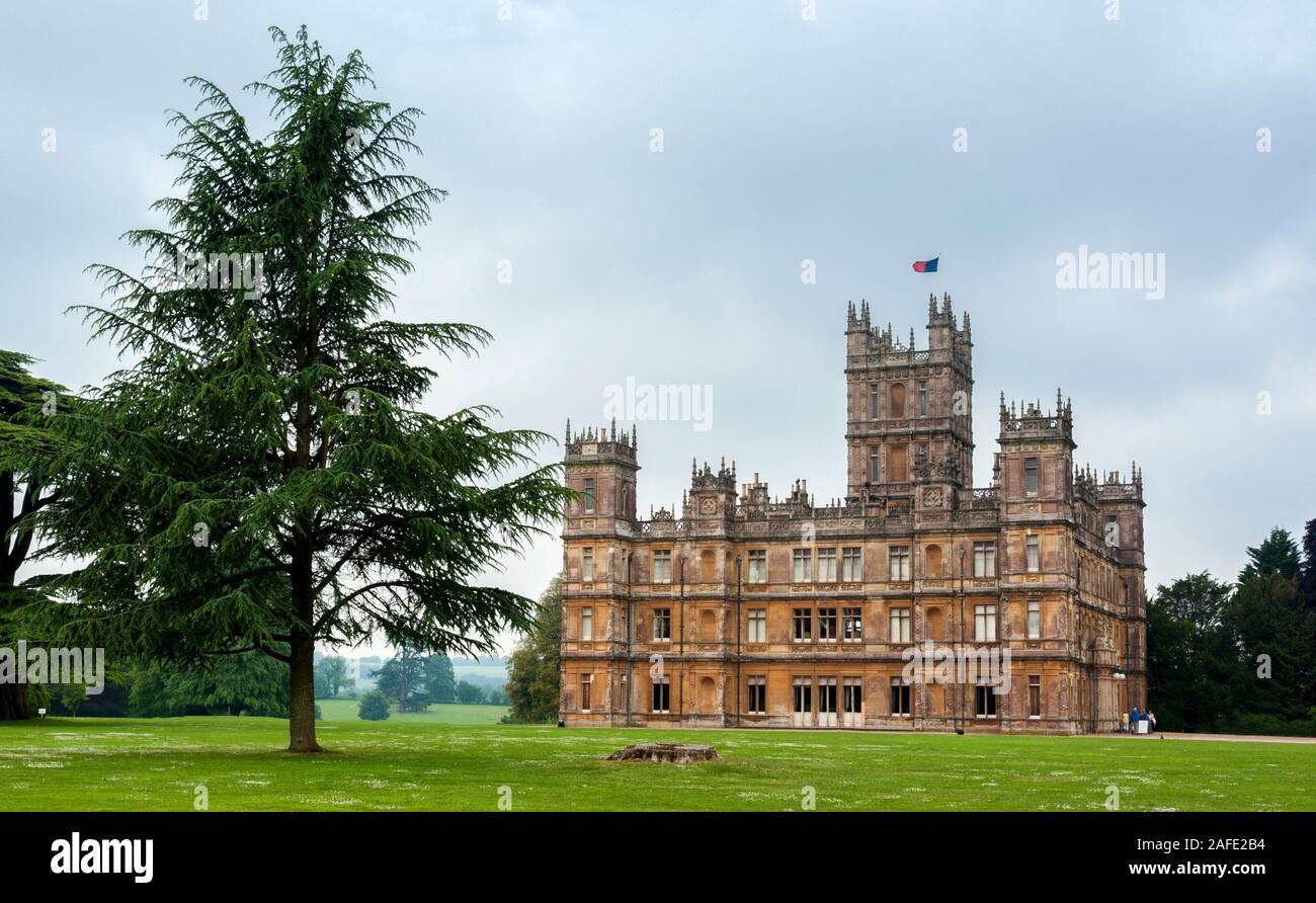 NEWBURY, HAMPSHIRE - Highclere Castle, a Jacobethan style country house ...