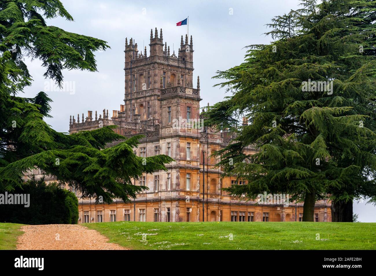 NEWBURY, HAMPSHIRE - Highclere Castle, a Jacobethan style country house ...