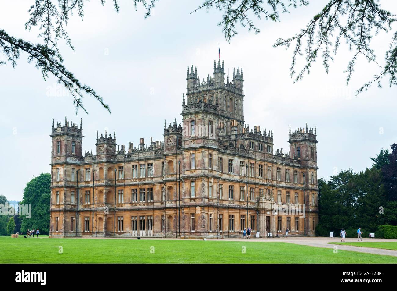 NEWBURY, HAMPSHIRE - Highclere Castle, a Jacobethan style country house ...